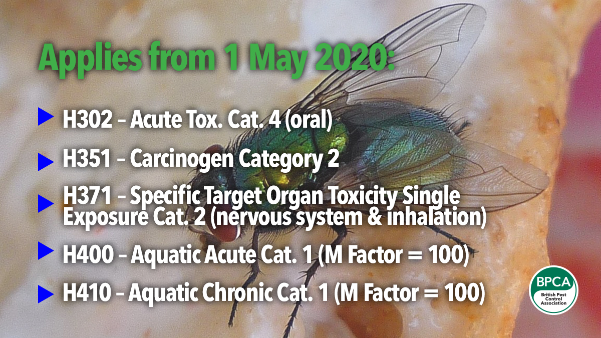 Tetramethrin classification changes