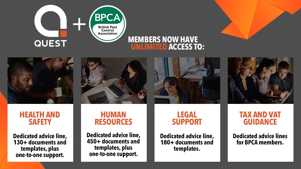 Introducing BPCA Quest: HR, Health and Safety, Tax and Legal advice service