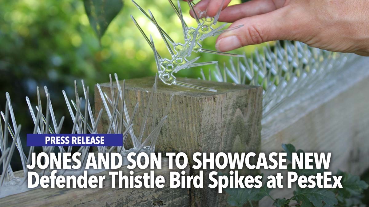 Jones and Son to showcase new Defender Thistle Bird Spikes at PestEx