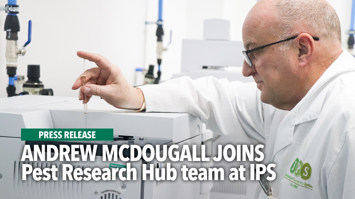 Andrew McDougall joins Pest Research Hub team at IPS
